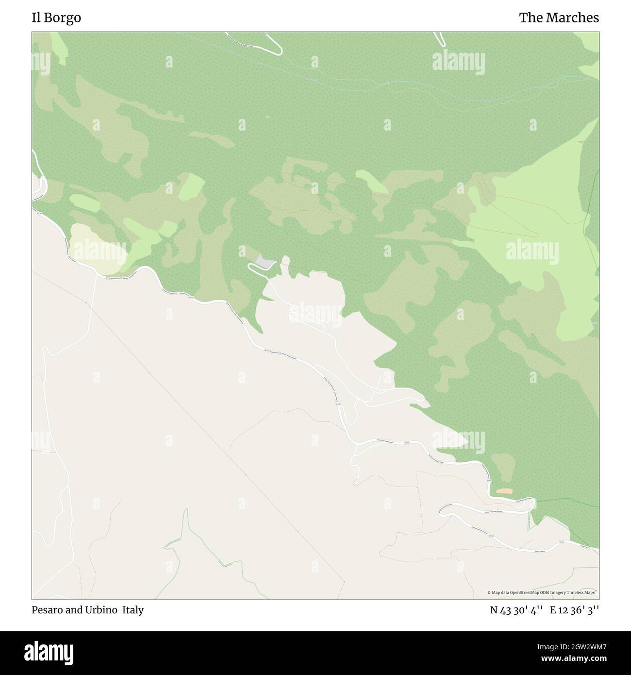 Il Borgo, Pesaro and Urbino, Italy, The Marches, N 43 30' 4'', E 12 36 ...