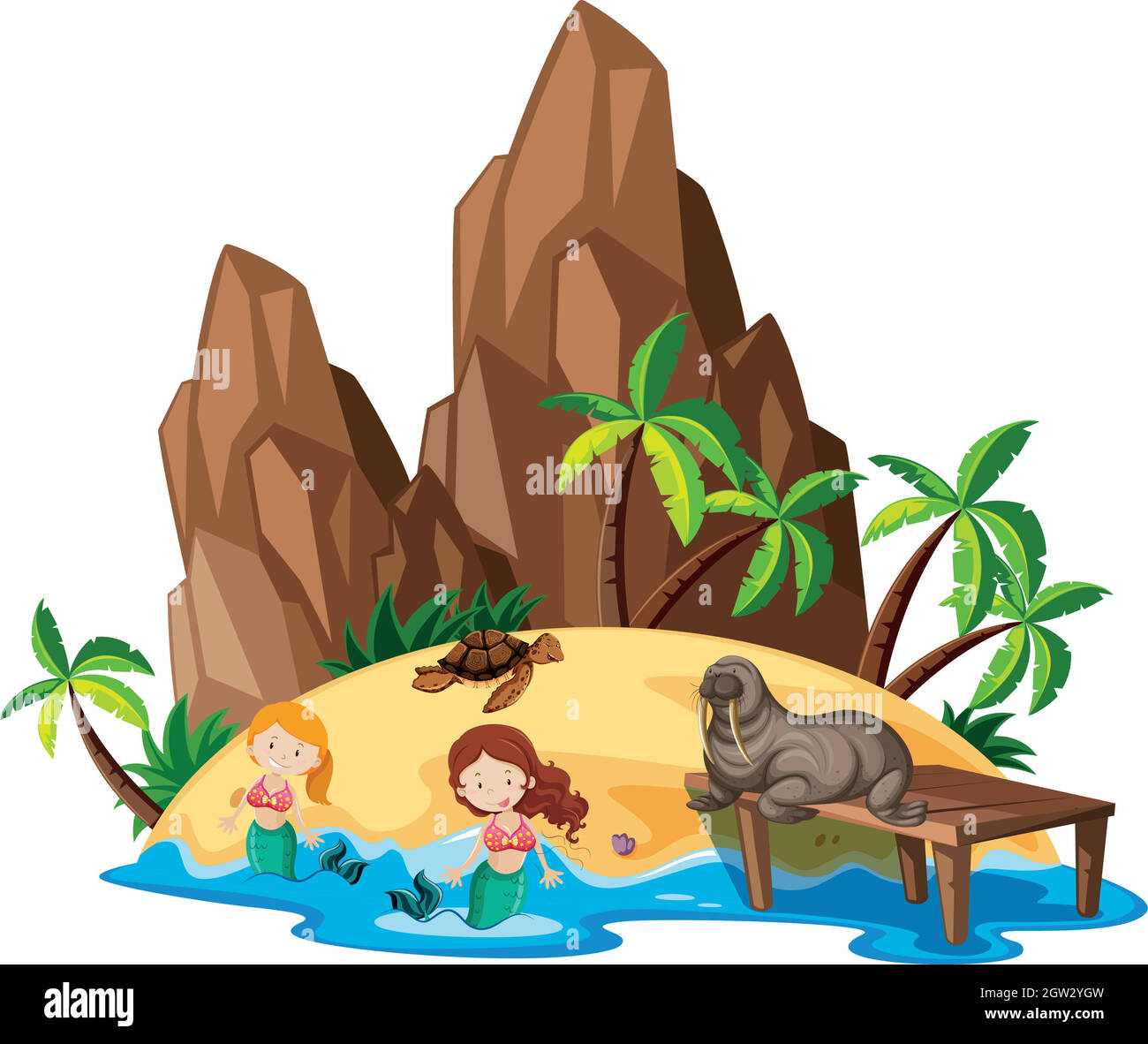 Mermaid clipart Cut Out Stock Images & Pictures - Alamy