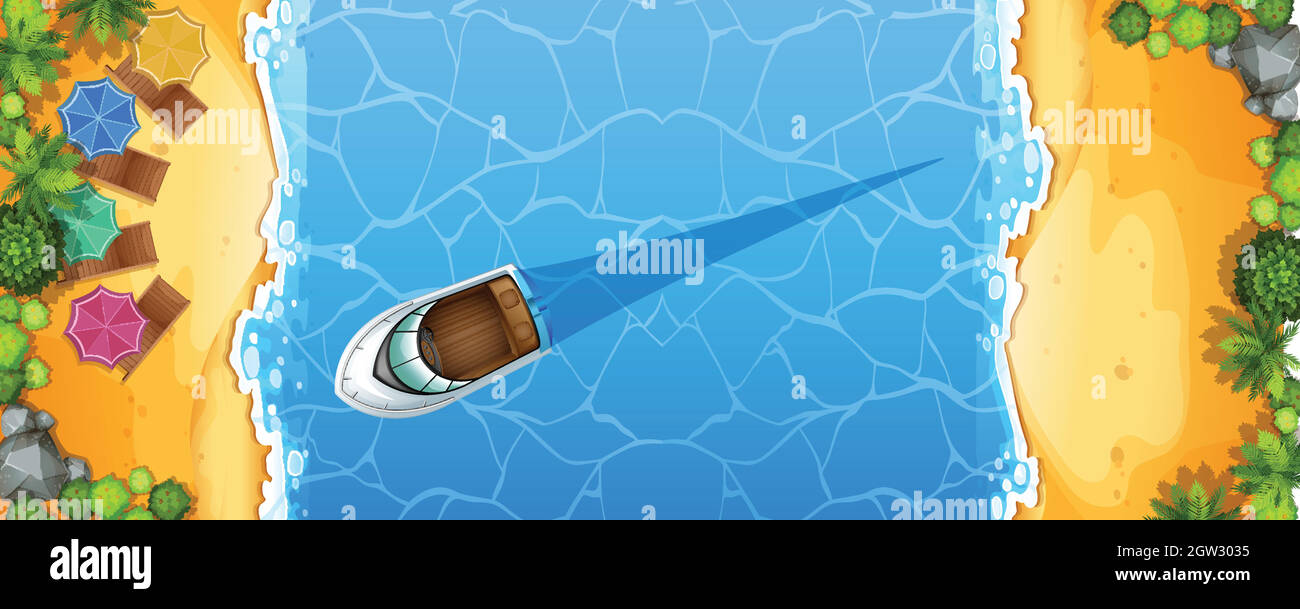 Water sea ocean top view Stock Vector Images - Alamy