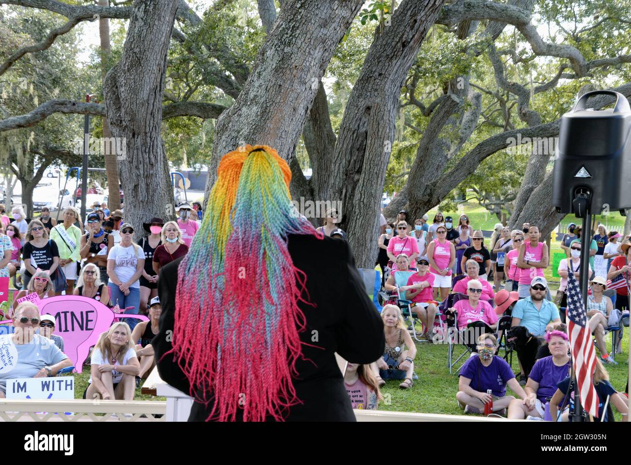 Melbourne, Brevard County. Florida. October 2, 2021. Following along ...