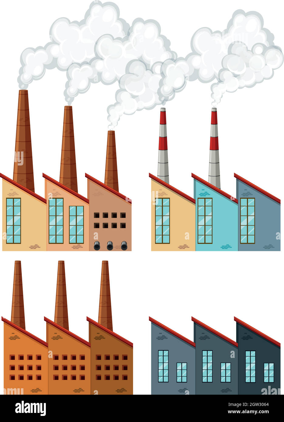 Building chimneys Cut Out Stock Images & Pictures - Alamy