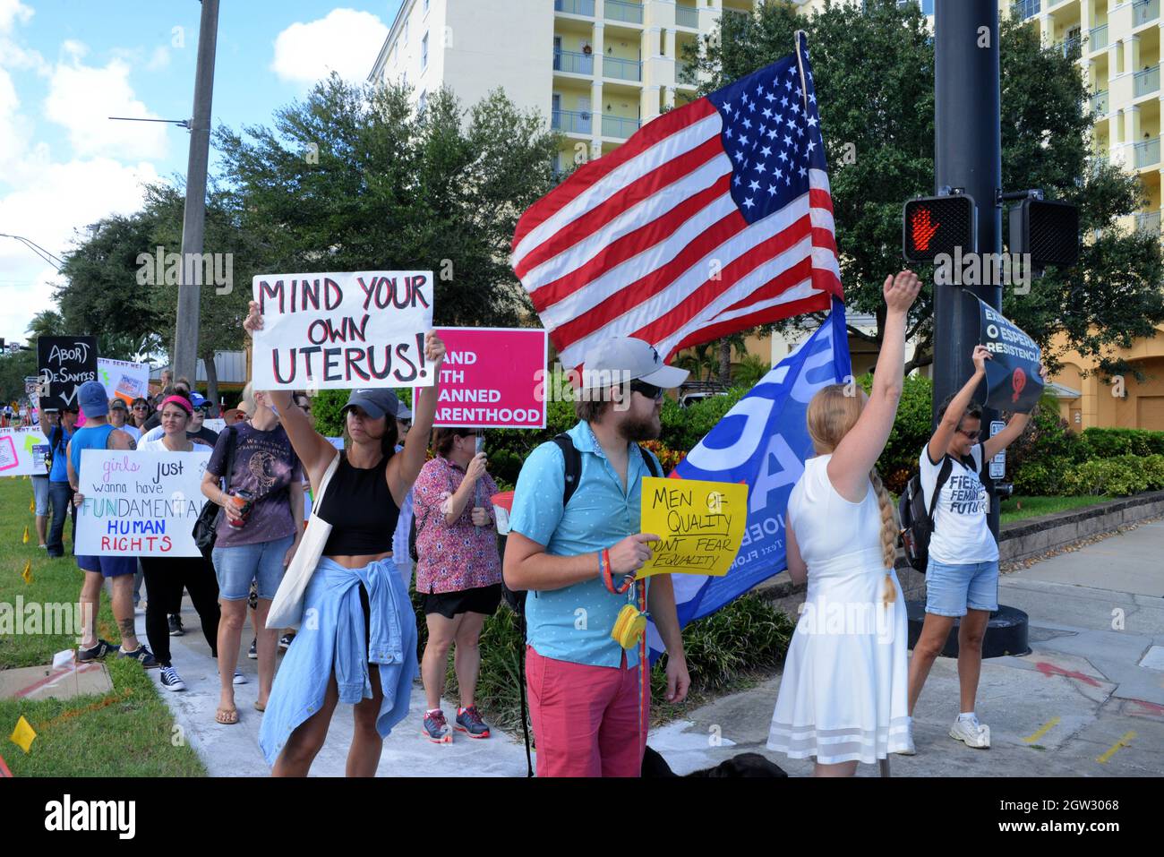 Melbourne, Brevard County. Florida. October 2, 2021. Following along ...