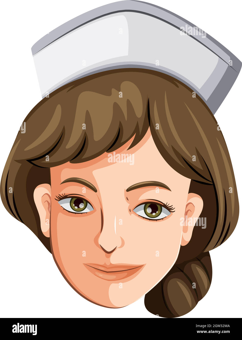 Illustration female nurse drawing Cut Out Stock Images & Pictures - Alamy