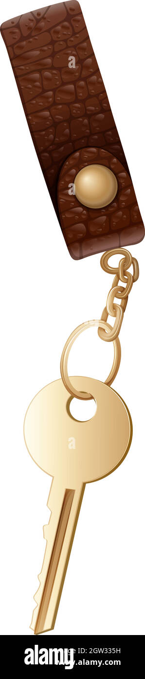 A topview of a key with a chain Stock Vector Image & Art - Alamy