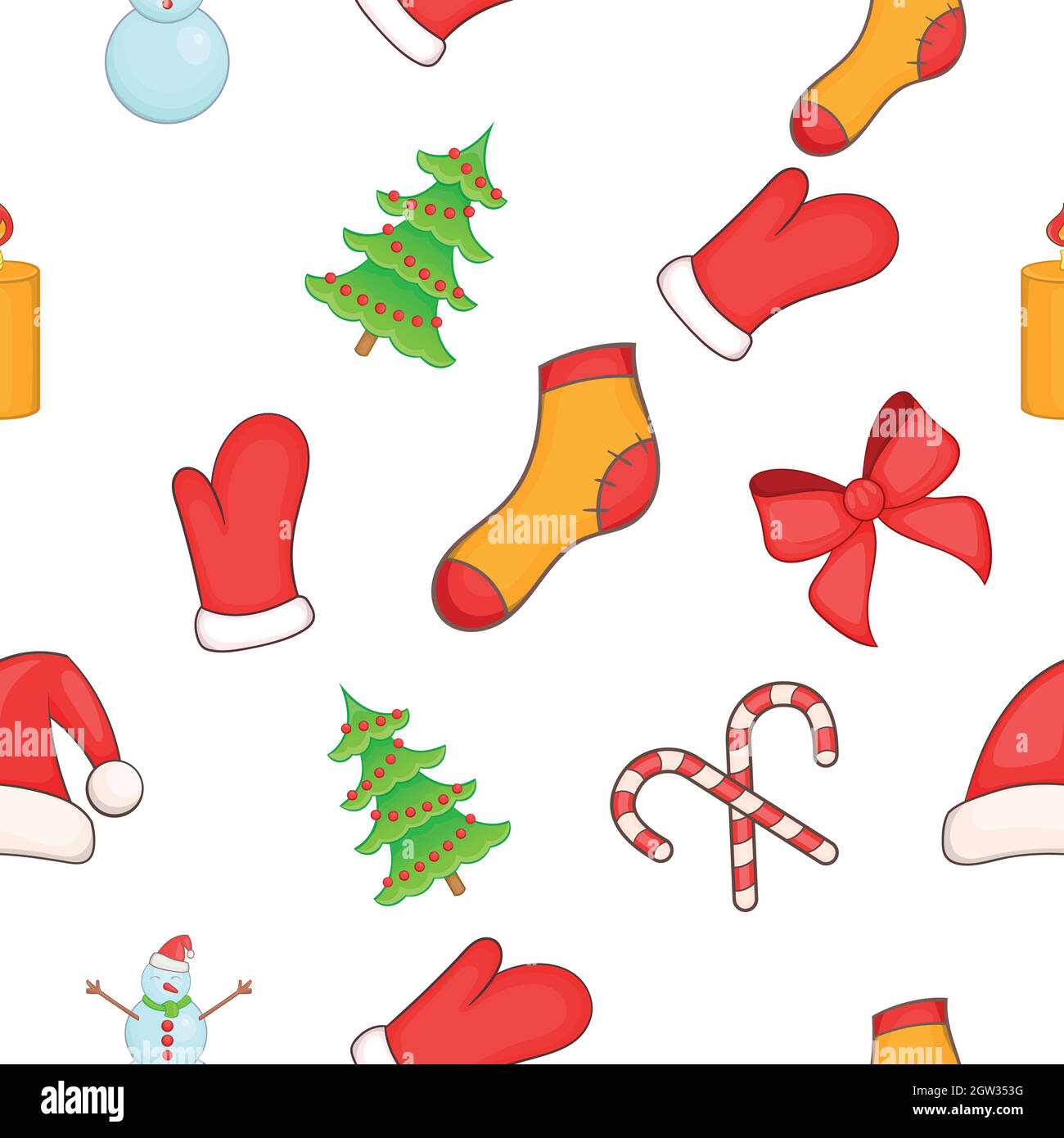 Festive new year seamless Stock Vector Images - Alamy