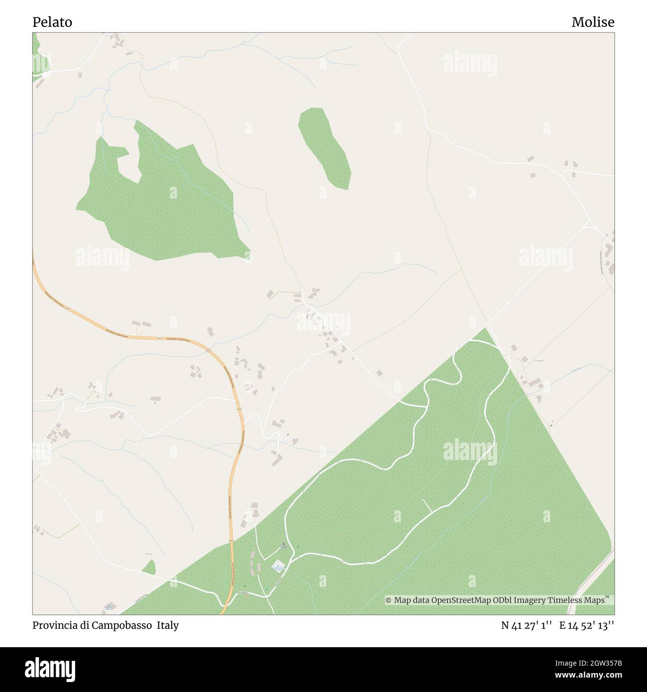 Pelato, Provincia di Campobasso, Italy, Molise, N 41 27' 1'', E 14 52 ...