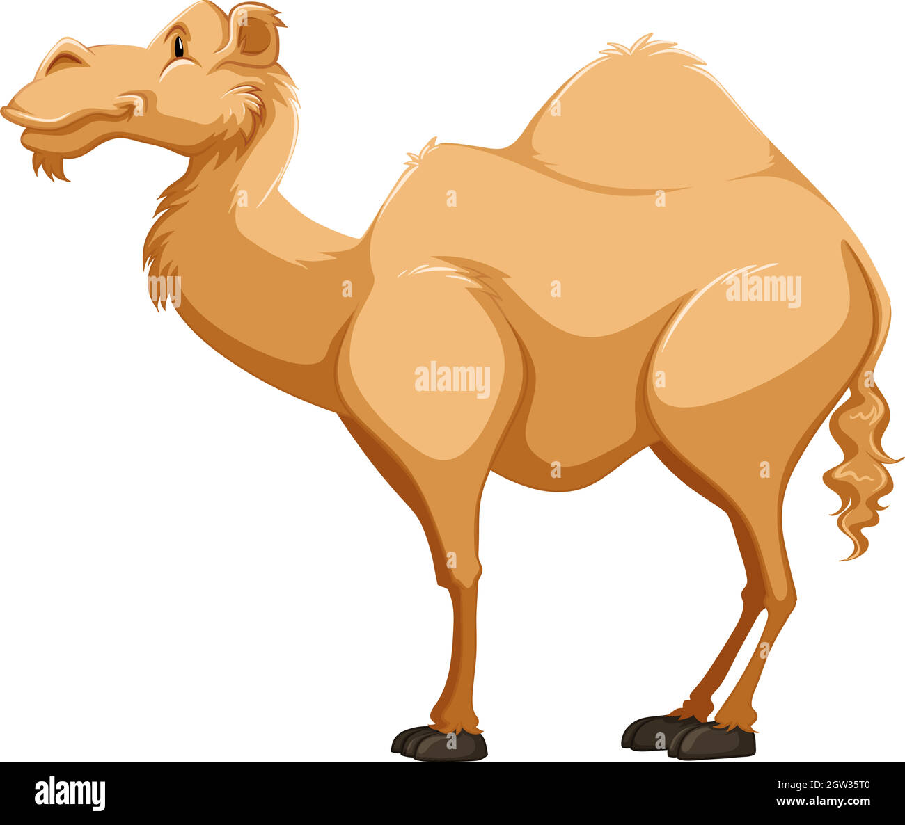 Camel side view cartoon hi-res stock photography and images - Alamy