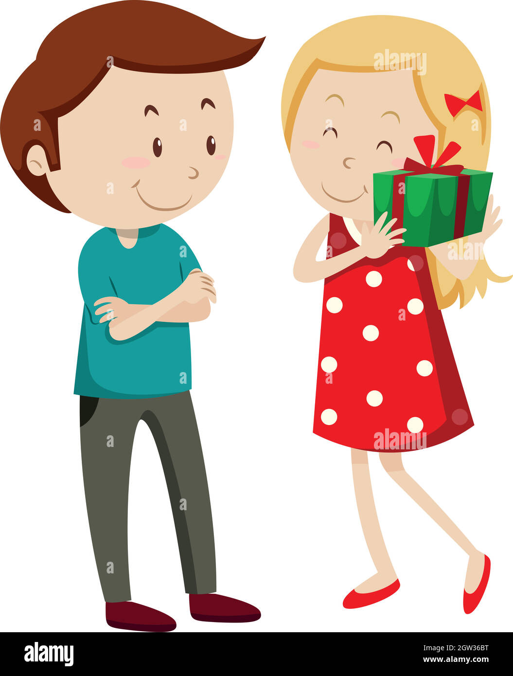 A gift for a child Stock Vector Images - Alamy