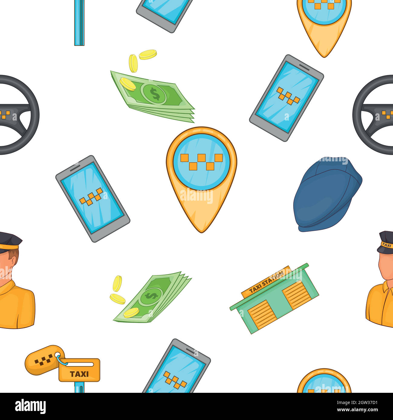 Seamless vector pattern people Stock Vector Images - Alamy