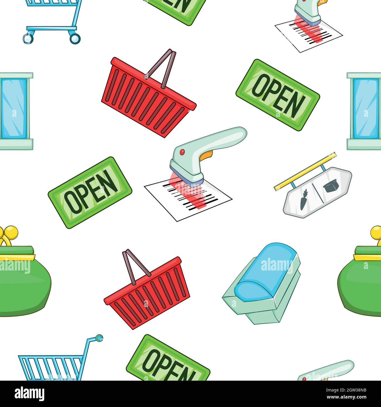 Cartoon open shop sign hi-res stock photography and images - Alamy
