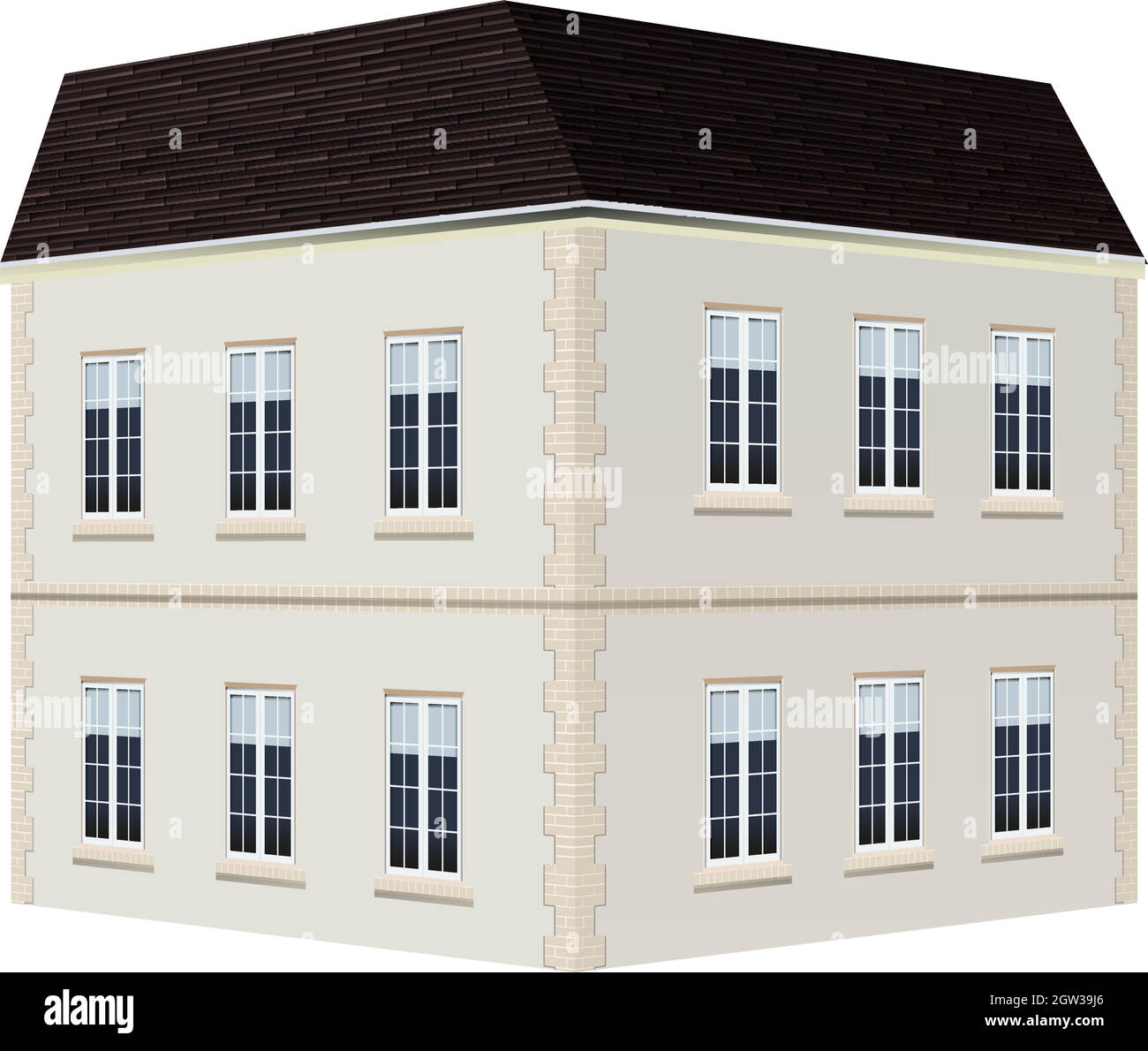 Two storey house exterior hi-res stock photography and images - Alamy