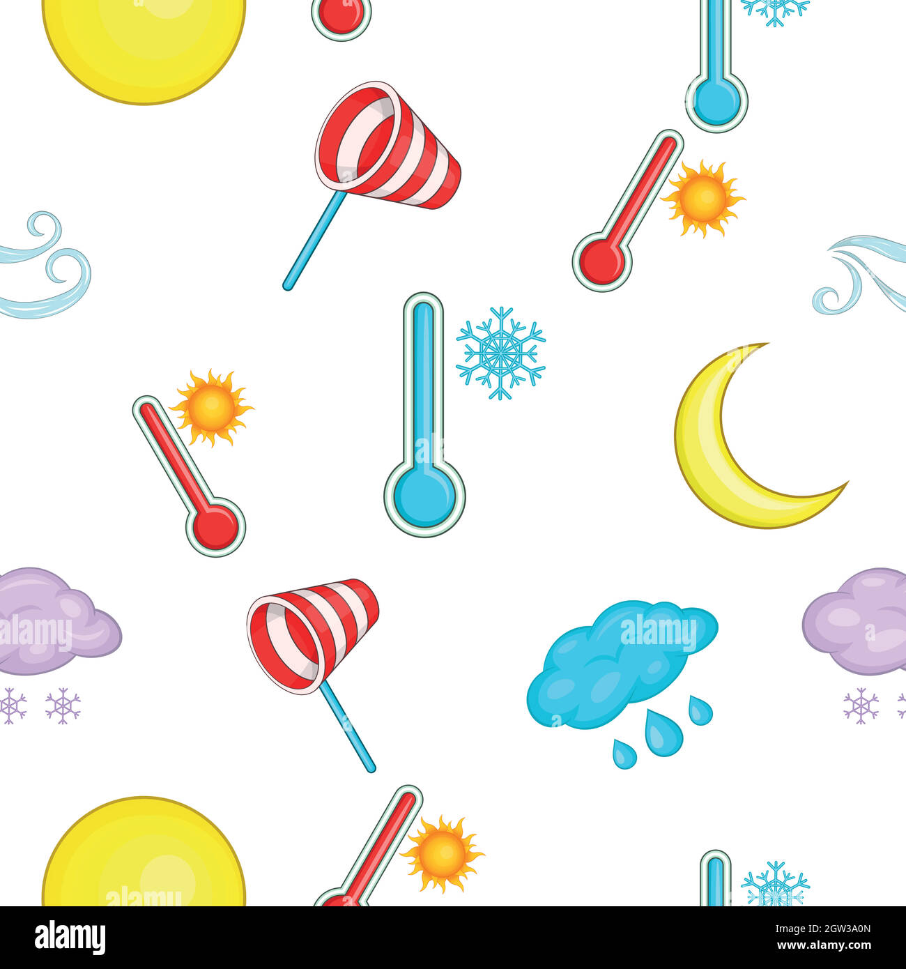 Sun moon seamless pattern Stock Vector Images - Alamy