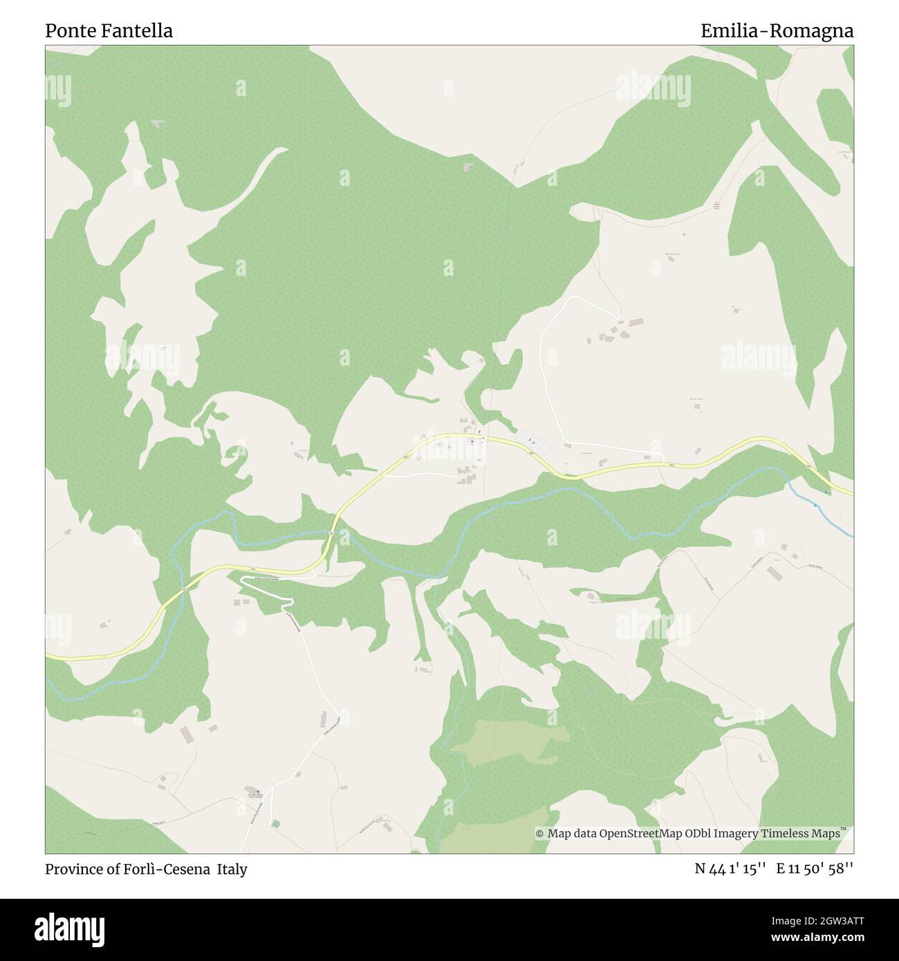 Ponte Fantella, Province of Forlì-Cesena, Italy, Emilia-Romagna, N 44 1 ...