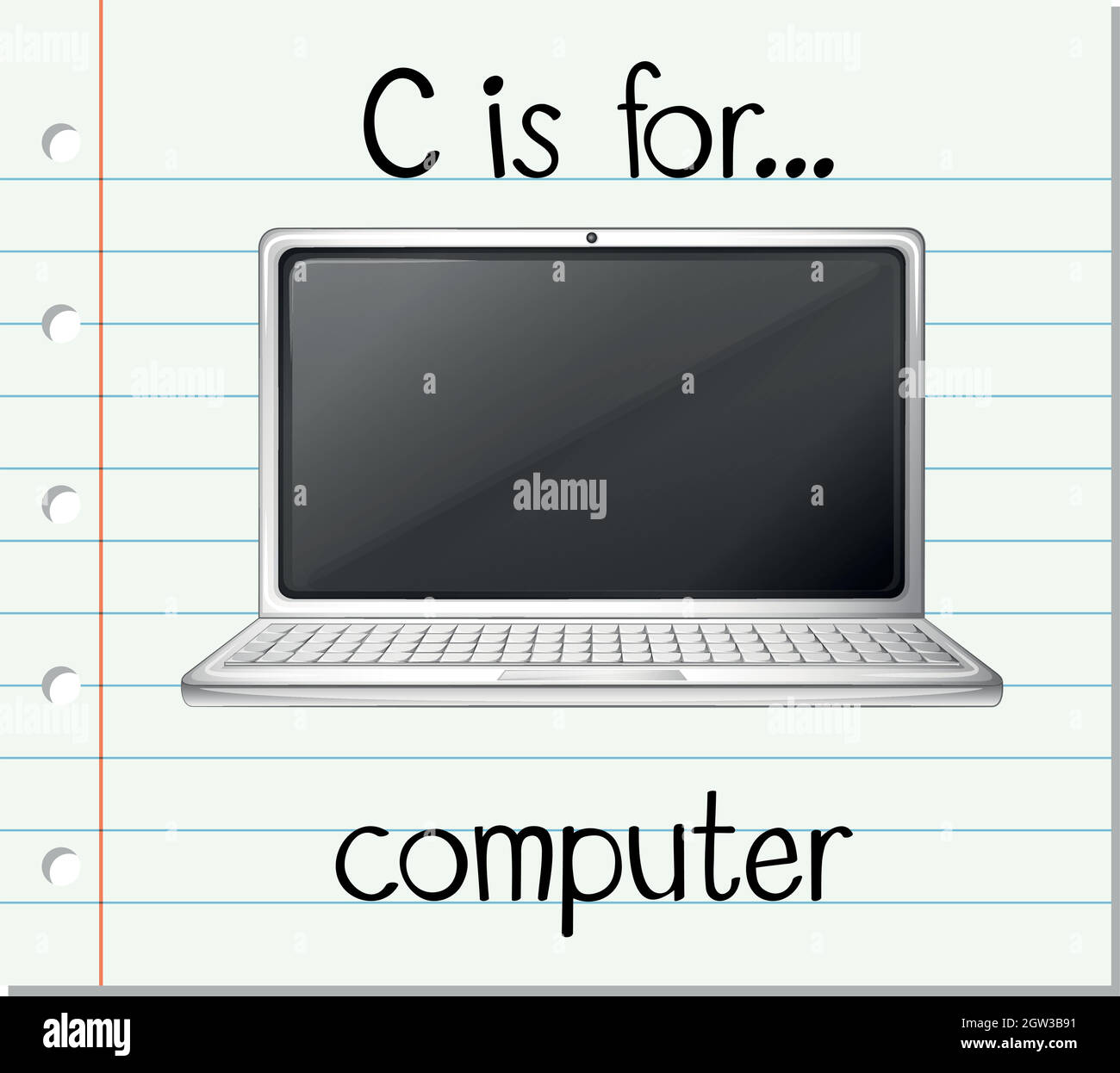 Flashcard letter C is for computer Stock Vector Image & Art - Alamy