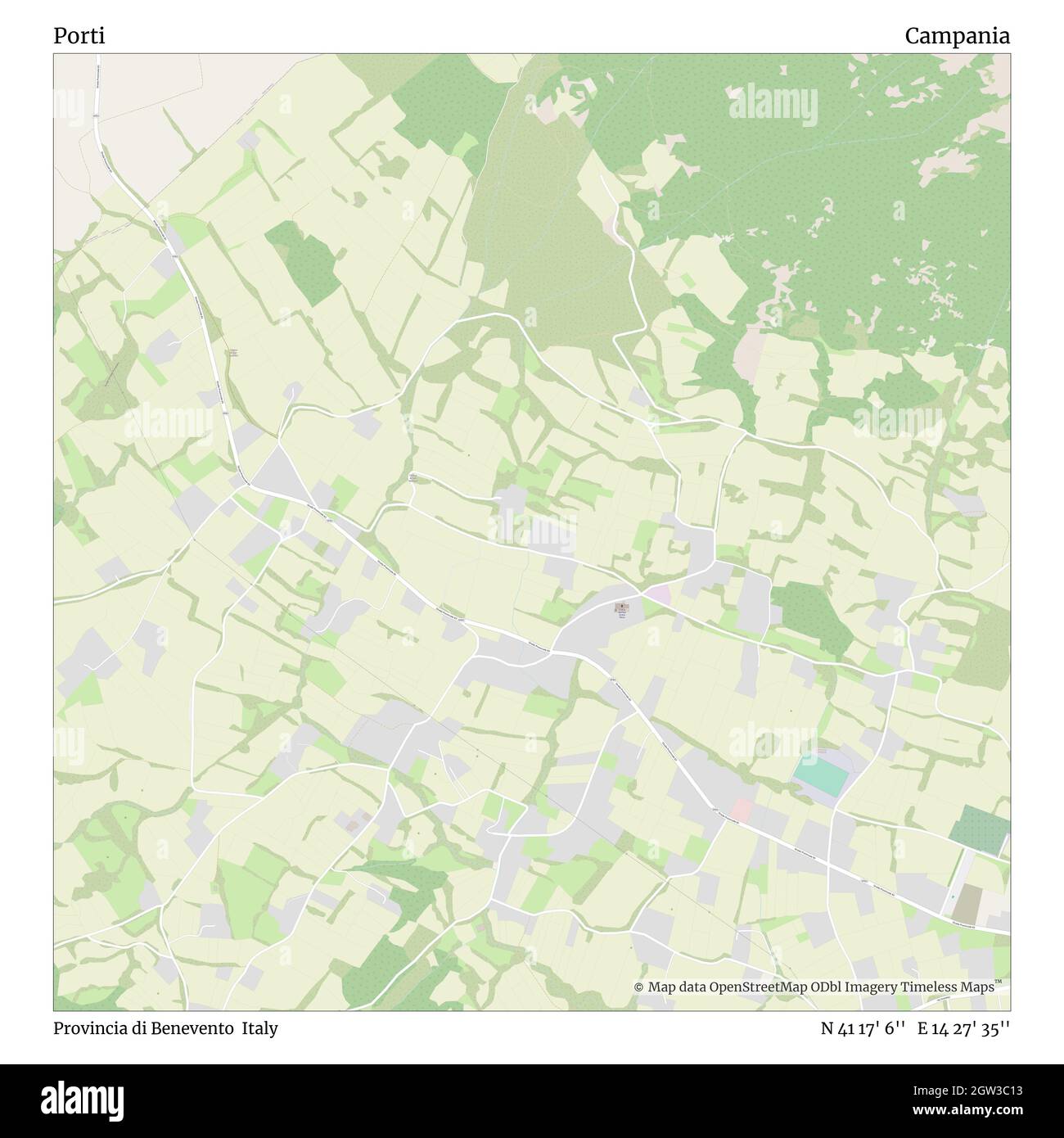 Porti, Provincia di Benevento, Italy, Campania, N 41 17' 6'', E 14 27 ...