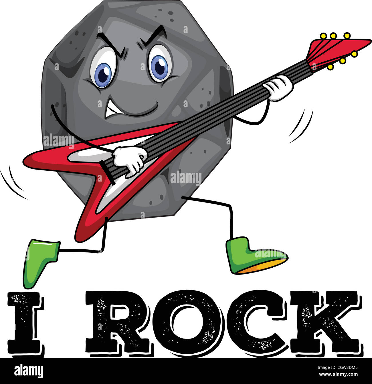 Playing guitar close up Stock Vector Images - Alamy