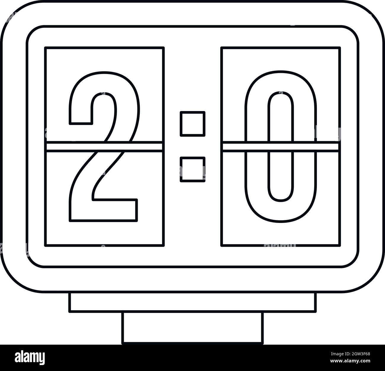 Scoreboard icon, outline style Stock Vector Image & Art - Alamy