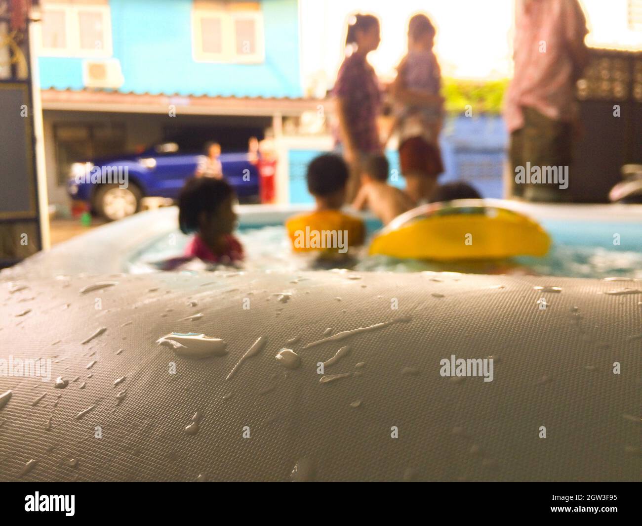 Children Playing In Inflatable High Resolution Stock Photography and ...