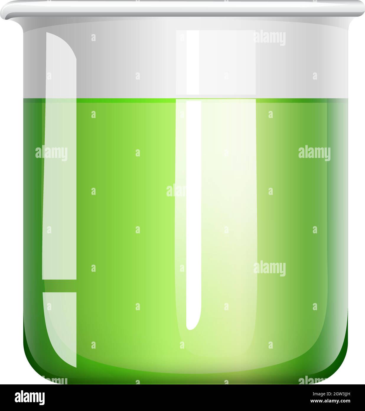 Green liquid in beaker Stock Vector Image & Art - Alamy