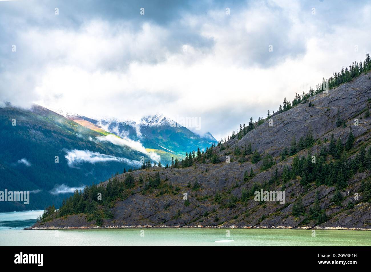 Endicott Arm and Dawes Glacier Alaska Stock Photo - Alamy