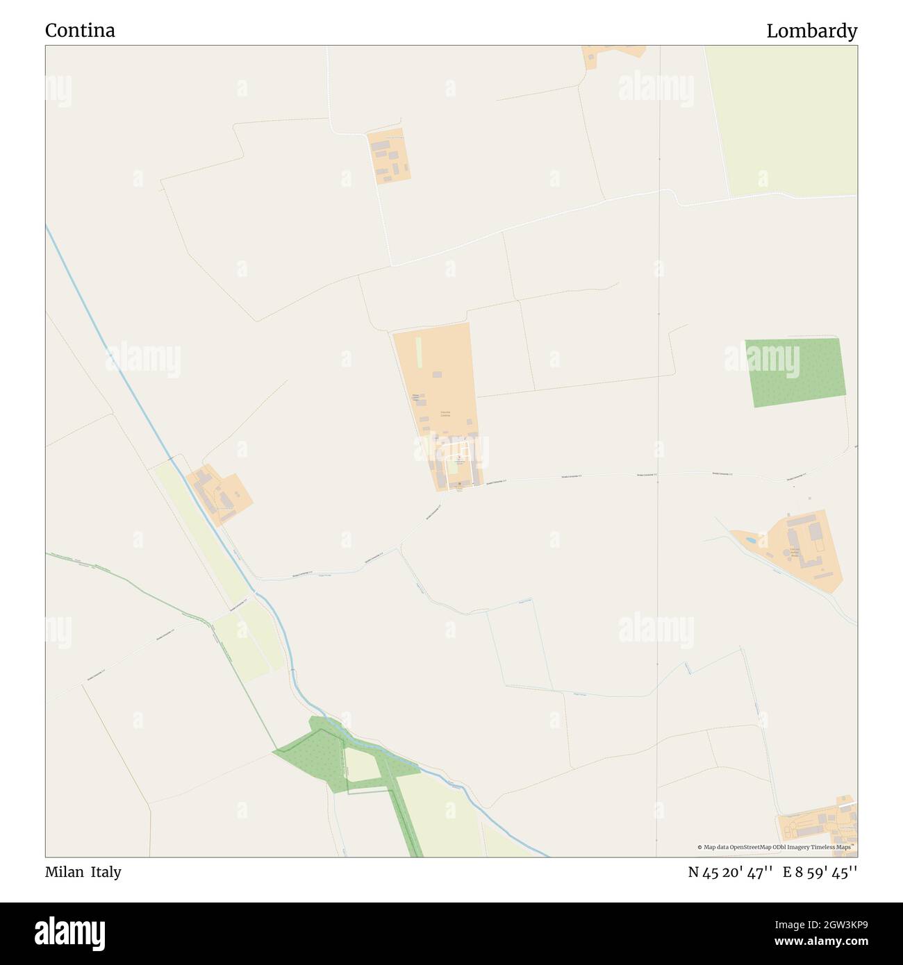 Contina, Milan, Italy, Lombardy, N 45 20' 47'', E 8 59' 45'', map ...