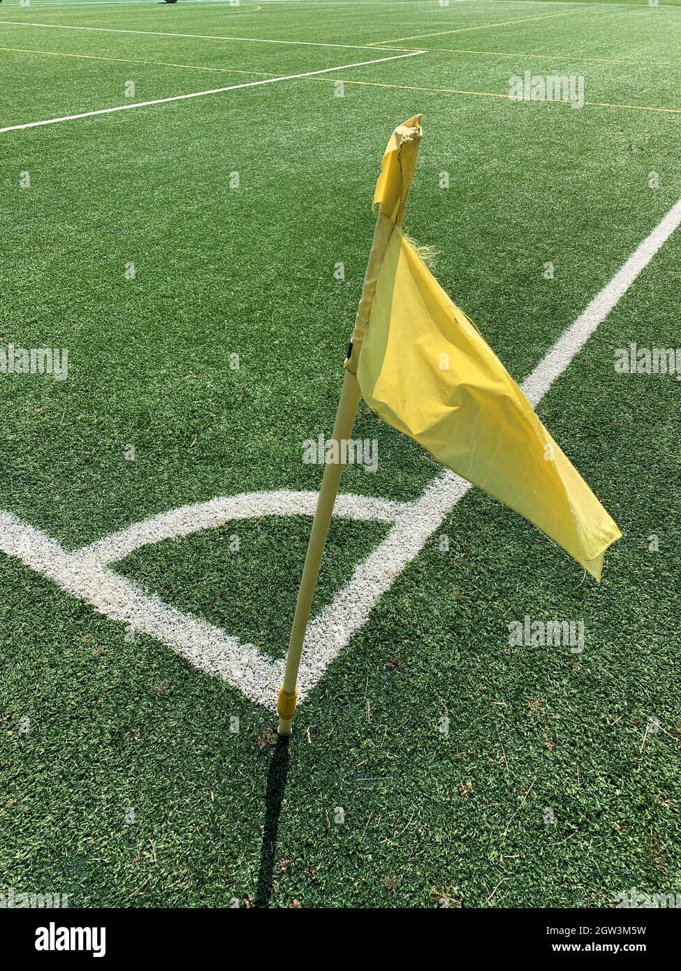 Soccer football corner flag pitch stadium hi-res stock photography and images - Alamy