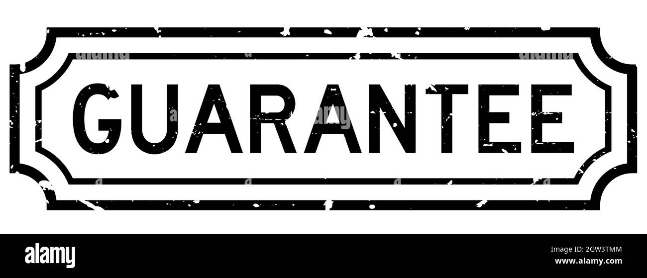 Grunge black guarantee word square rubber seal stamp on white background Stock Vector Image ...