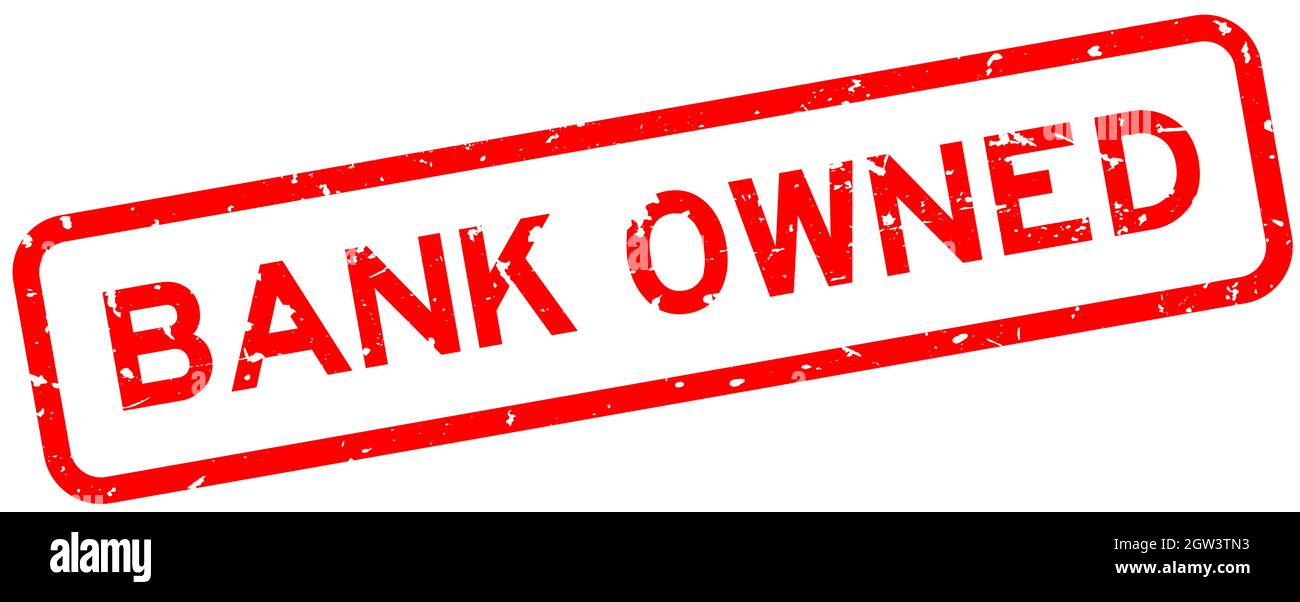 Grunge red bank owned word square rubber seal stamp on white background Stock Vector Image & Art ...