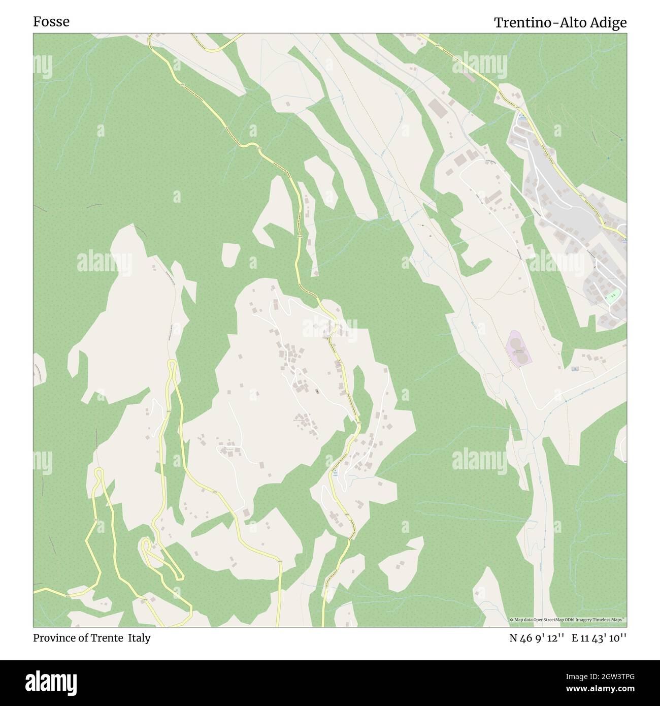 Fosse, Province of Trente, Italy, Trentino-Alto Adige, N 46 9' 12'', E ...