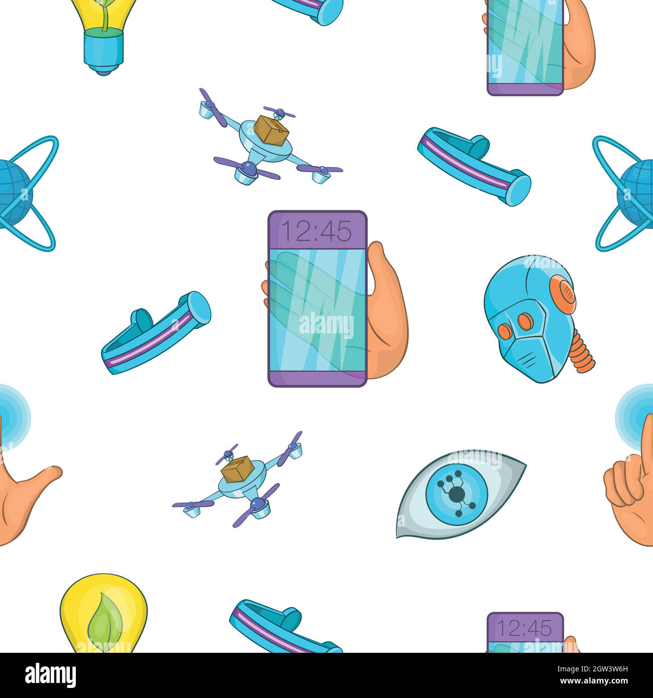 Innovation pattern, cartoon style Stock Vector Image & Art - Alamy