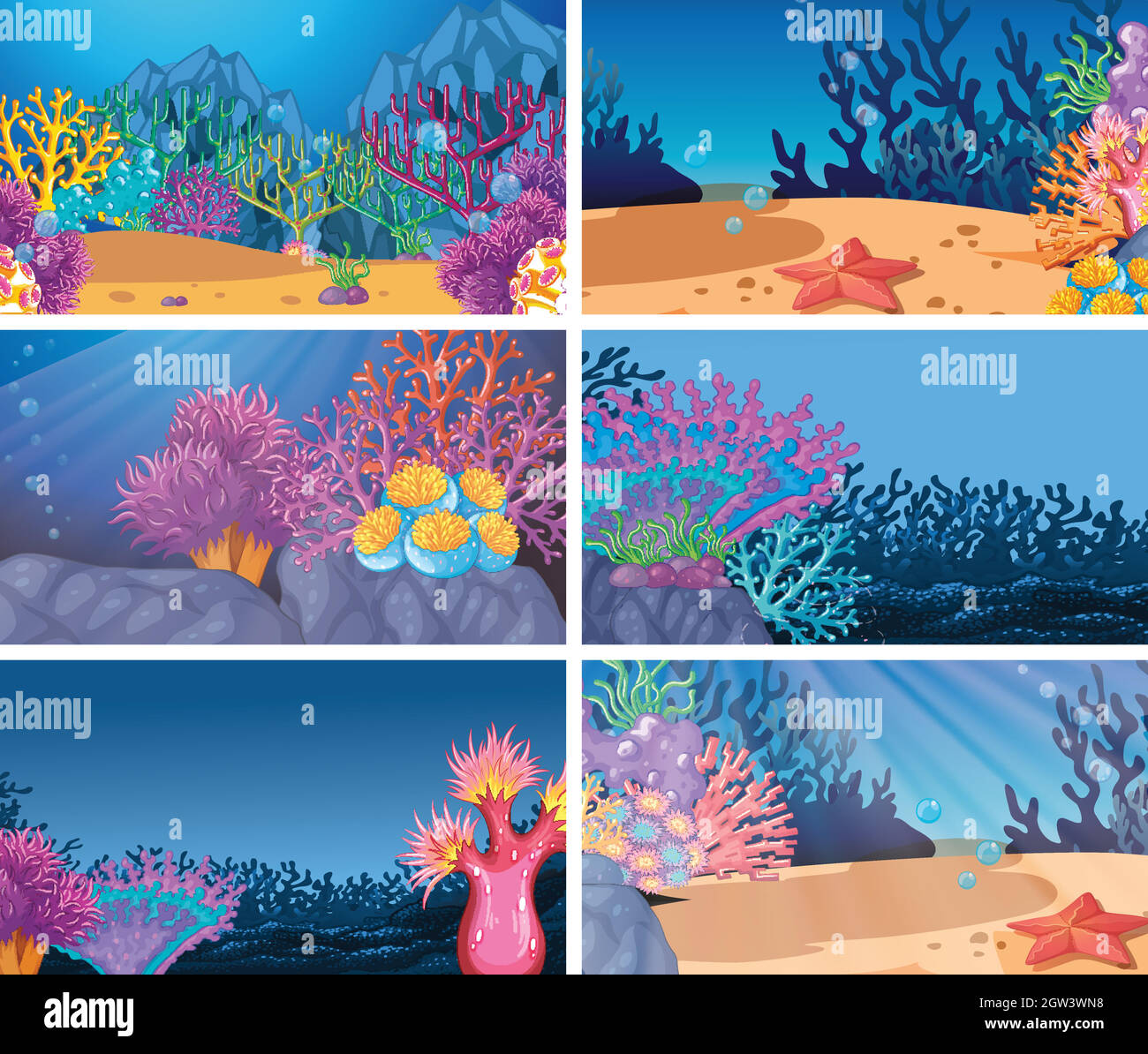 Set of scenes in nature setting Stock Vector Image & Art - Alamy