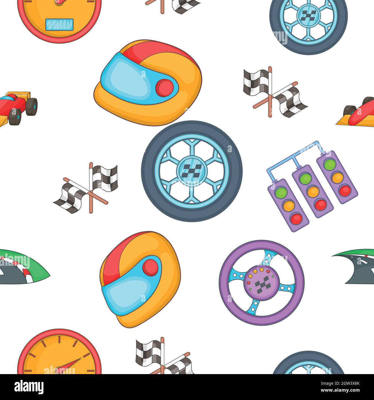 Race and awarding pattern, cartoon style Stock Vector Image & Art - Alamy