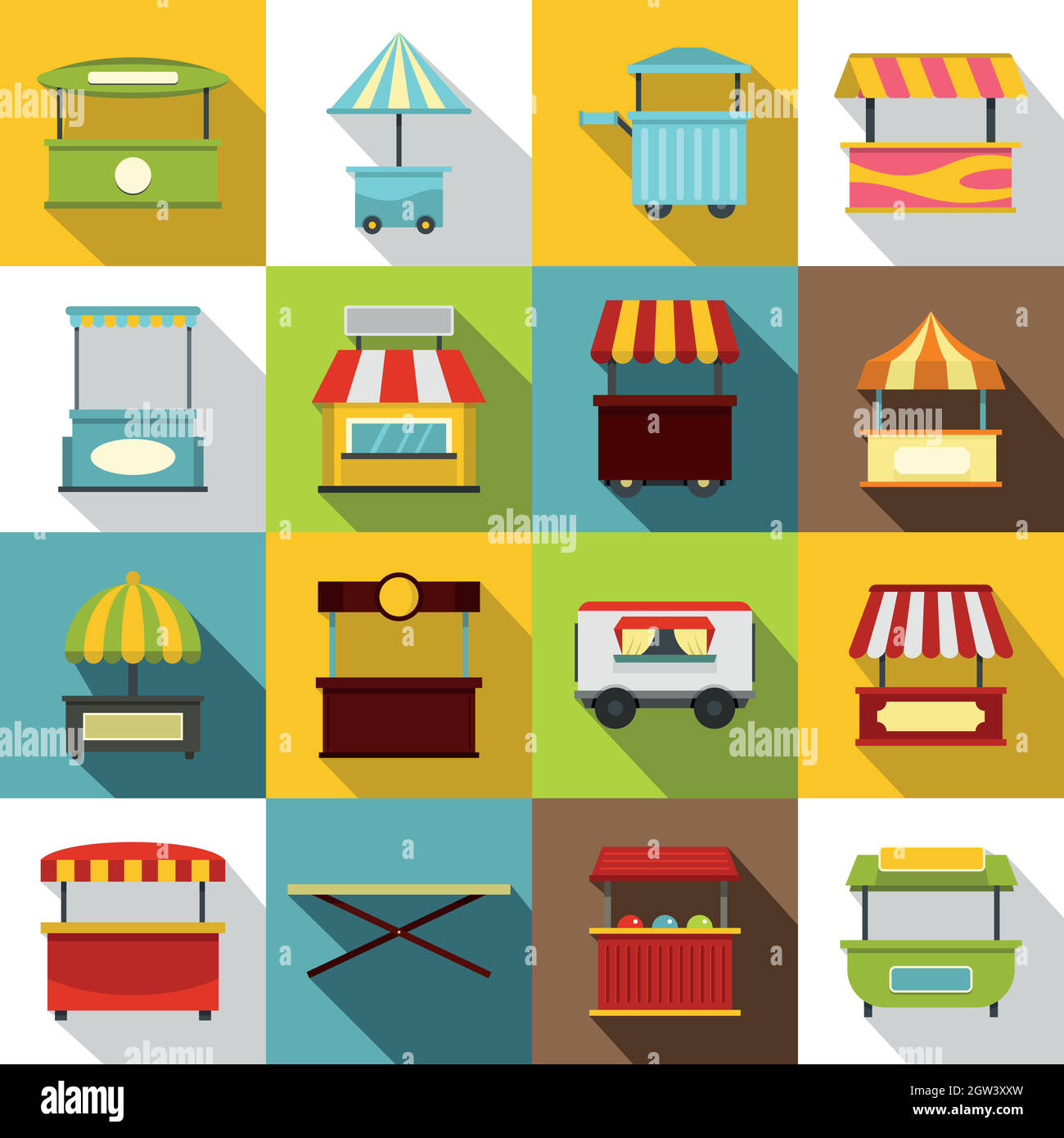 Fast food truck burger Stock Vector Images - Alamy