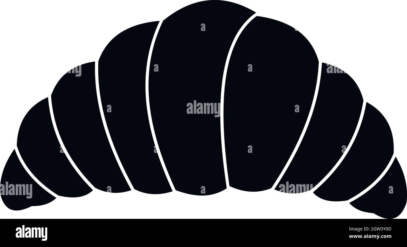 Croissant icon, simple style Stock Vector Image & Art - Alamy