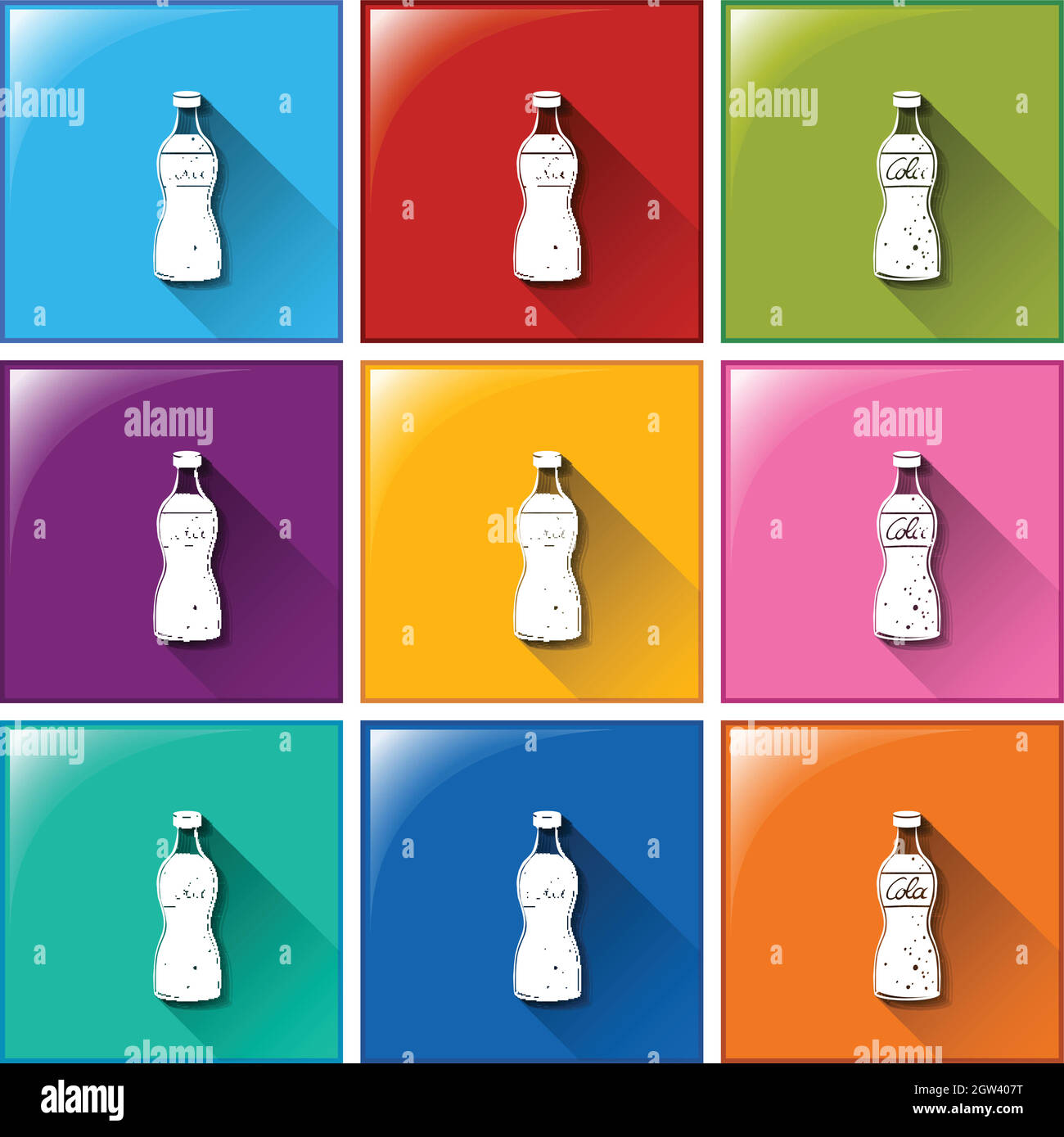Blue white bottles Stock Vector Images - Alamy