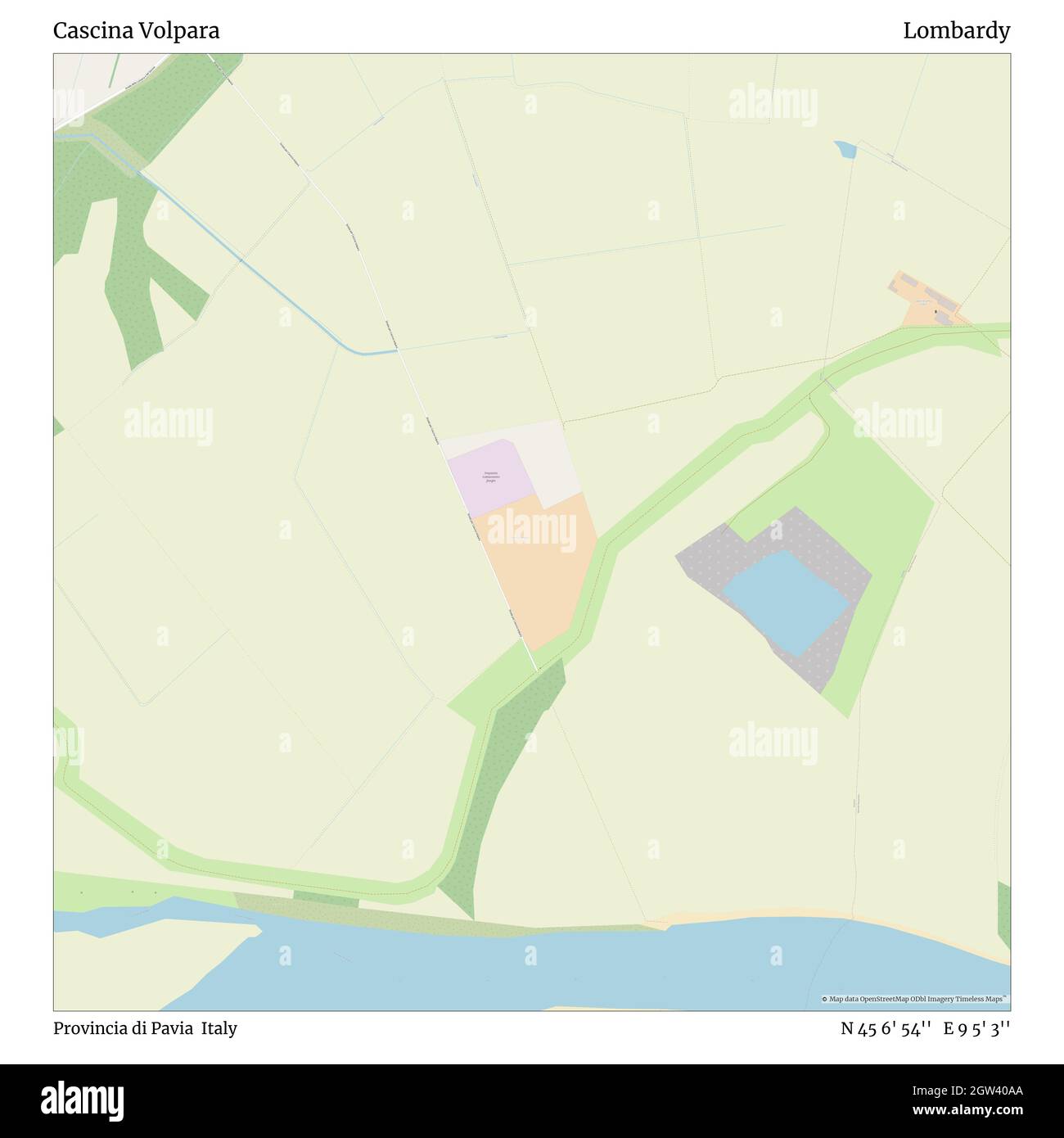 Cascina Volpara, Provincia di Pavia, Italy, Lombardy, N 45 6' 54'', E 9 ...