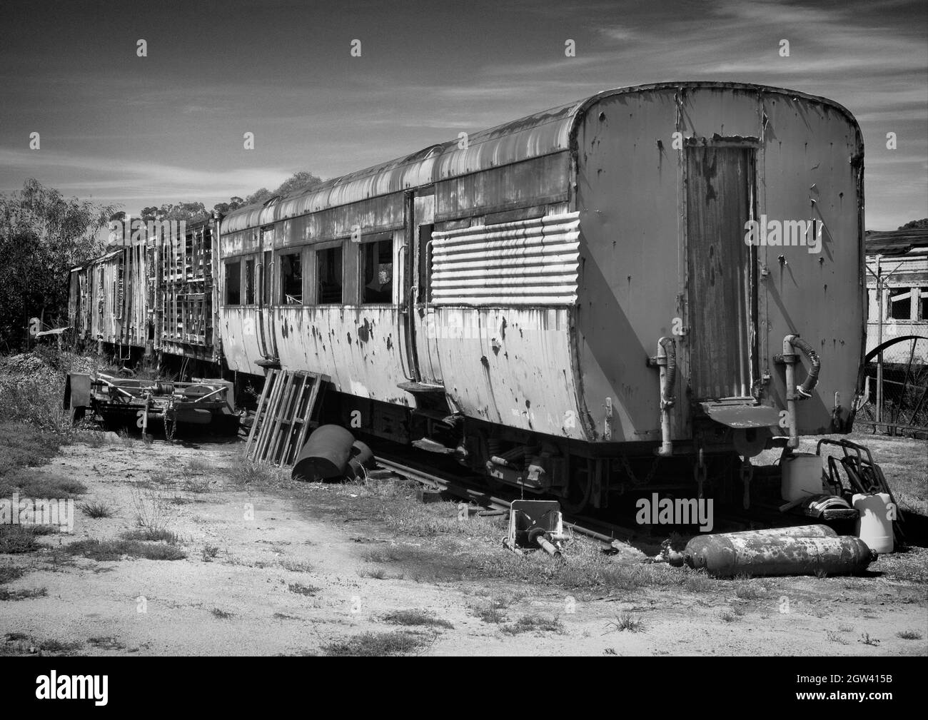 Old Train In Northam Train Station - Historic Site Stock Photo - Alamy