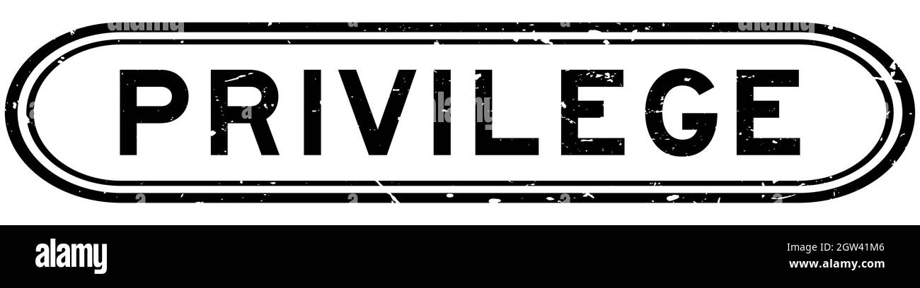 Grunge black privilege word rubber seal stamp on white background Stock ...