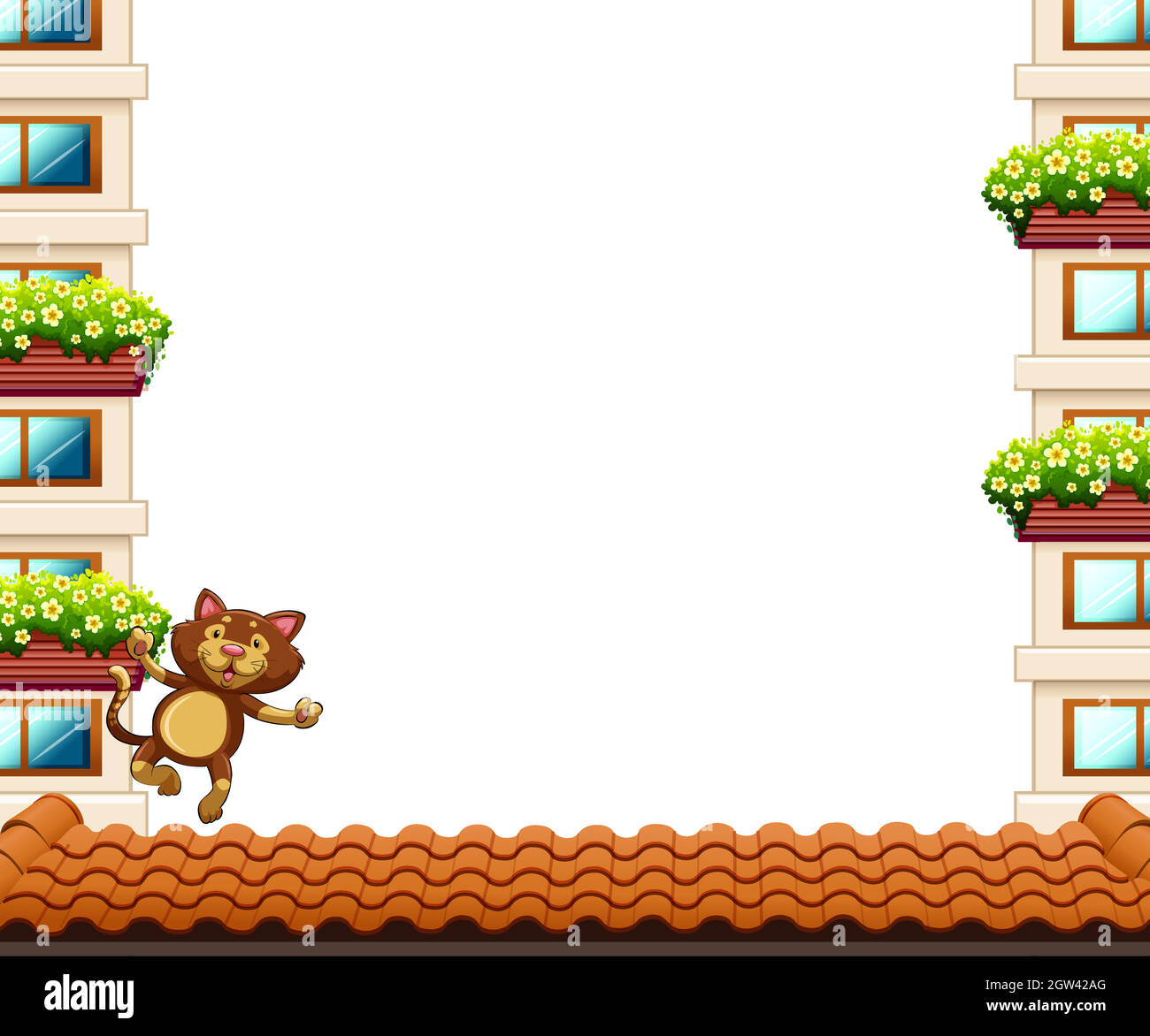 Empty roof top Stock Vector Images - Alamy