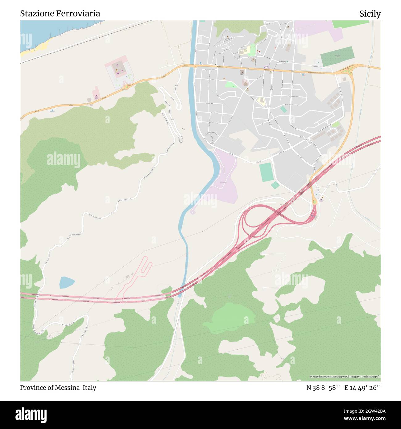 Stazione Ferroviaria, Province of Messina, Italy, Sicily, N 38 8' 58 ...