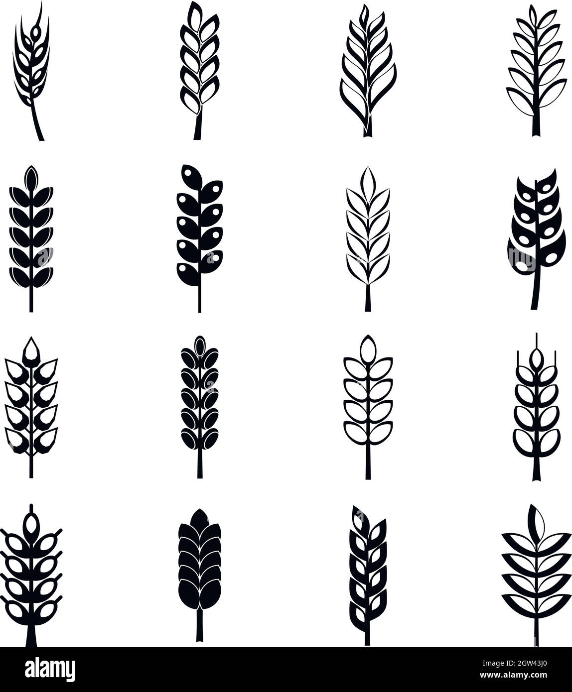 Natural maize icon simple Cut Out Stock Images & Pictures - Alamy