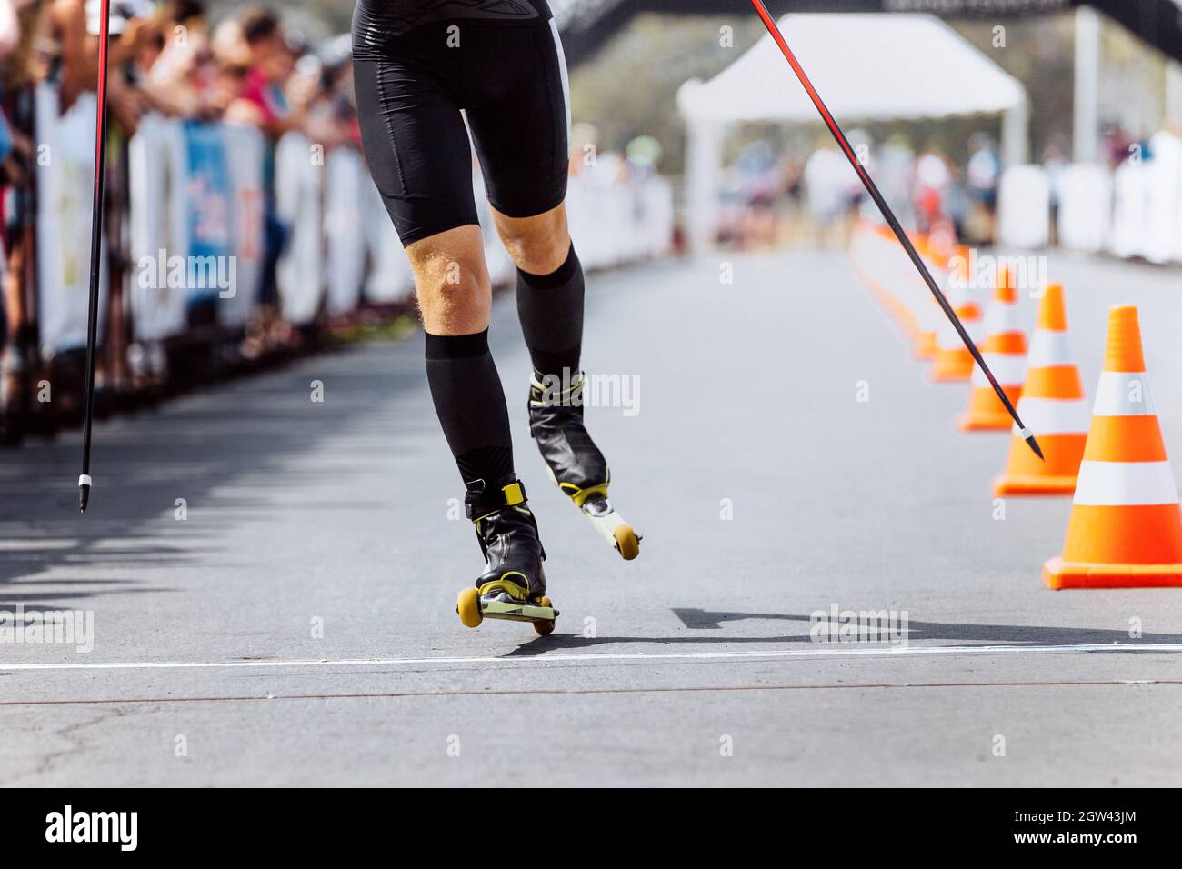 Ski race finish line hi-res stock photography and images - Alamy