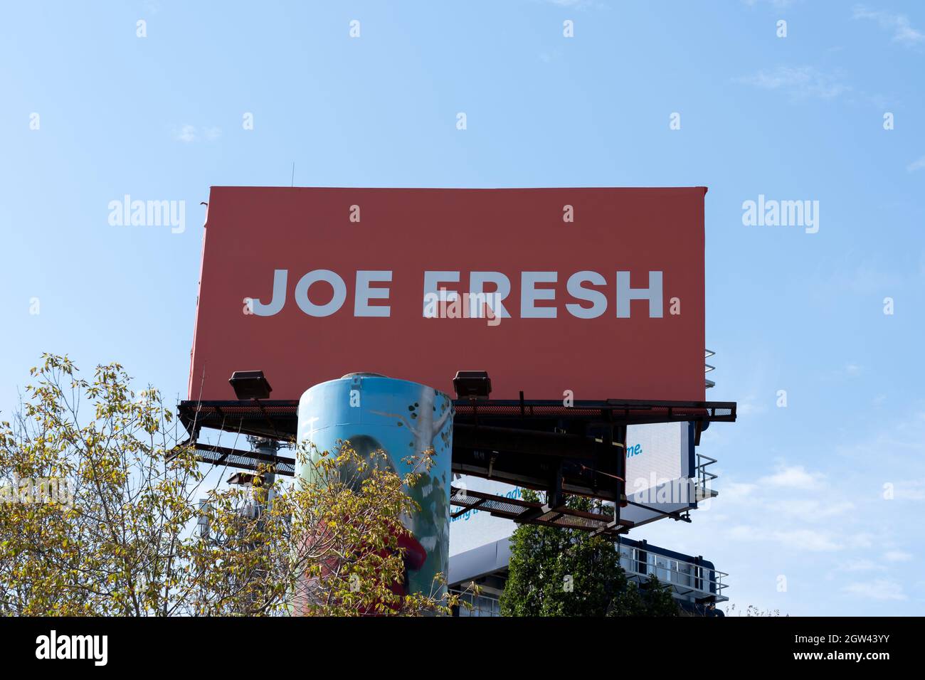Toronto, Canada - October 2, 2021: Joe Fresh sign at their headquarters ...