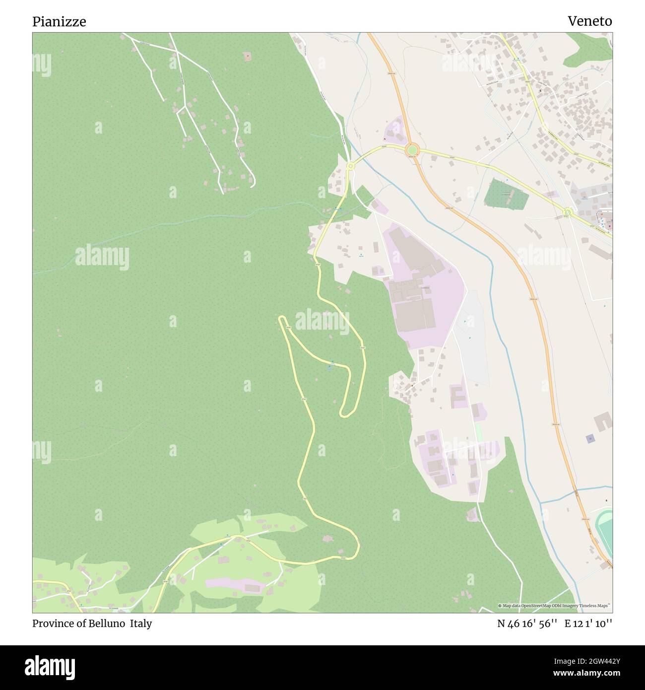 Map of belluno Cut Out Stock Images & Pictures - Alamy