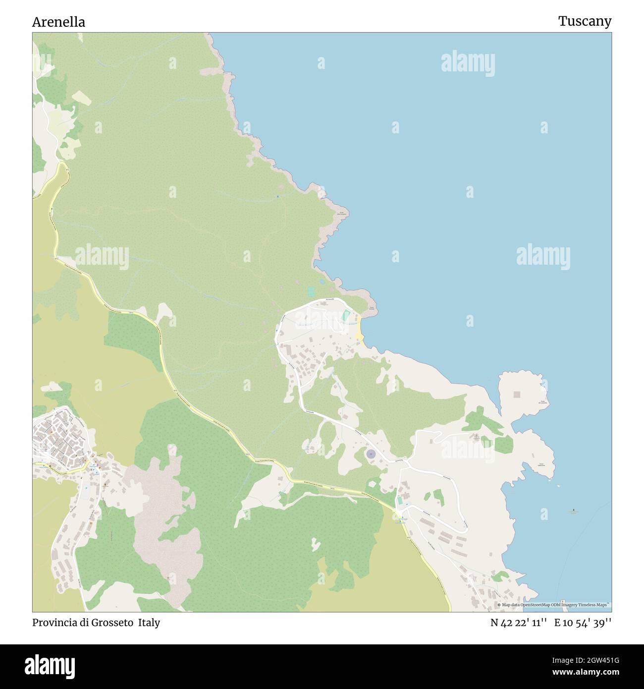 Grosseto map hi-res stock photography and images - Alamy