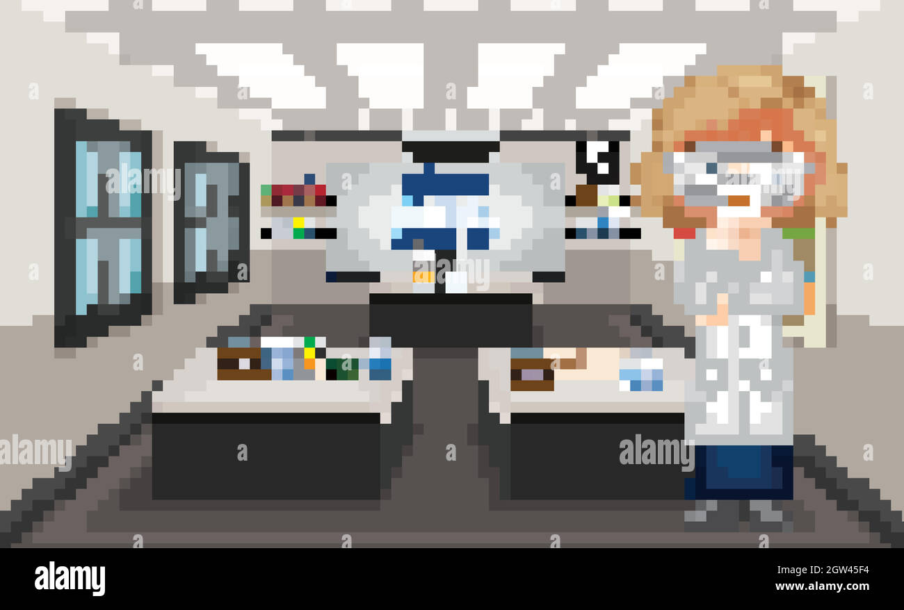 Classroom scene with teacher in science class Stock Vector Image & Art ...