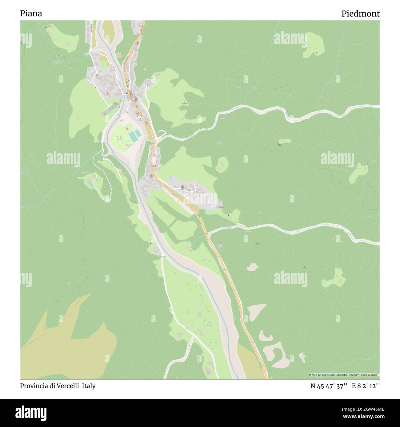 Map of vercelli hi-res stock photography and images - Alamy