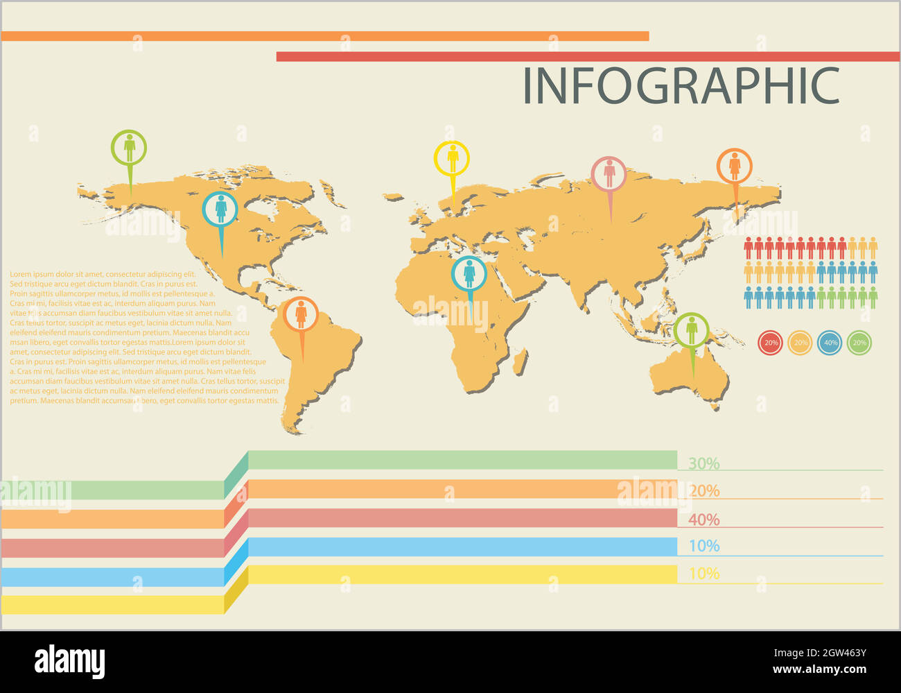 Infographics of a map Stock Vector Image & Art - Alamy