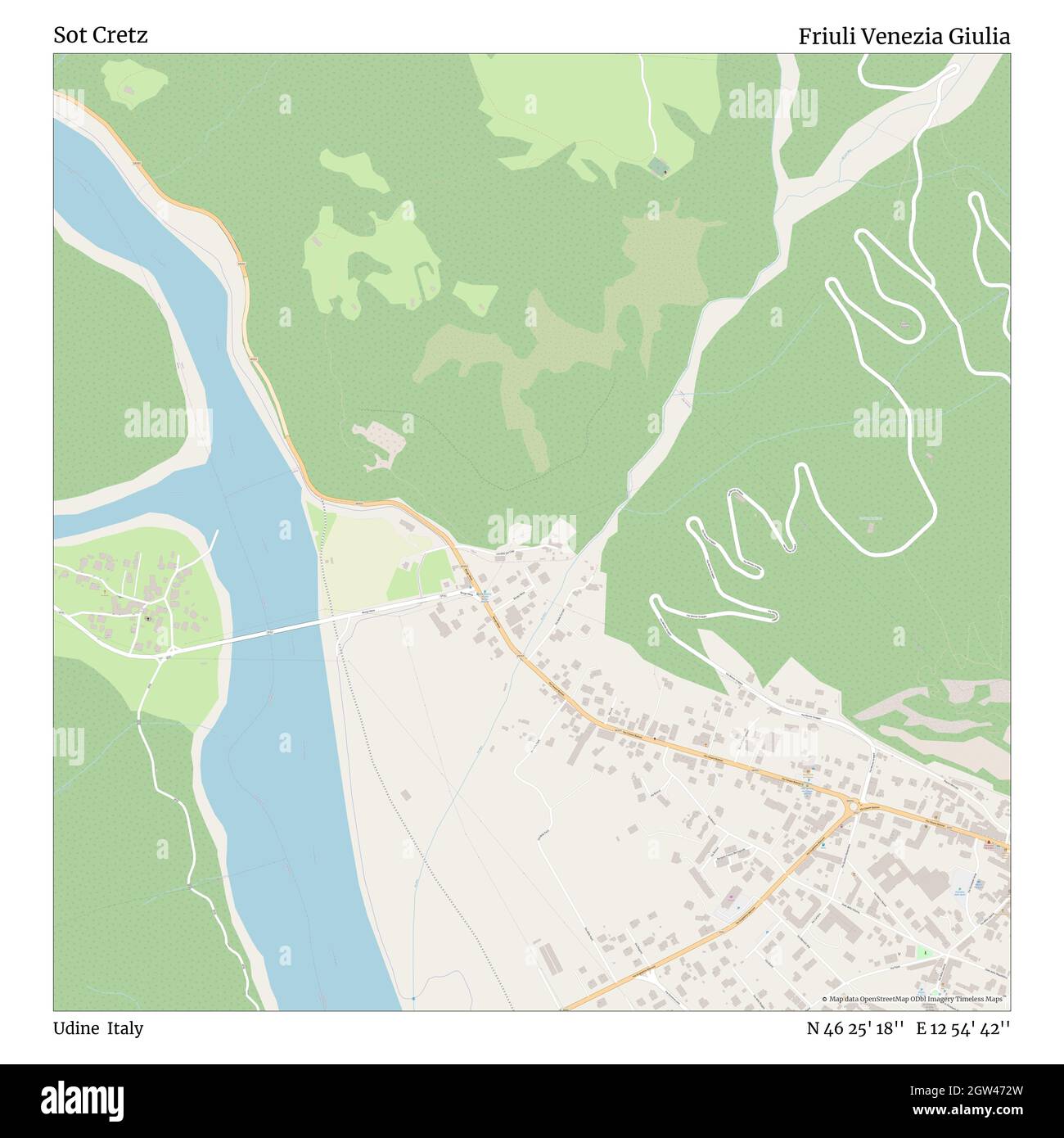 Sot Cretz, Udine, Italy, Friuli Venezia Giulia, N 46 25' 18'', E 12 54 ...