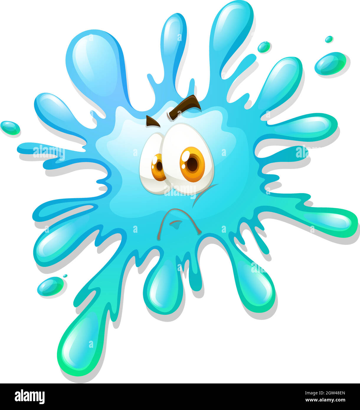 Sad emotion on face Stock Vector Images - Alamy